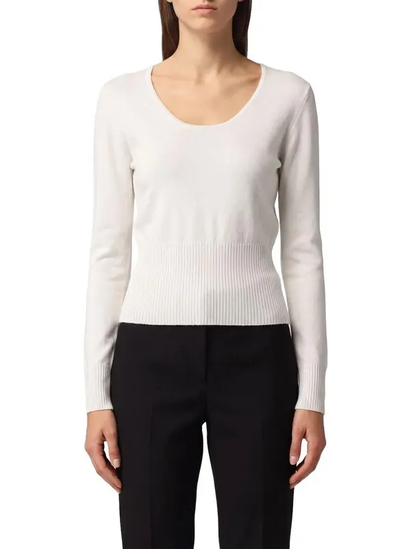 Max Mara Wool Cashmere Pullover Sweater - White