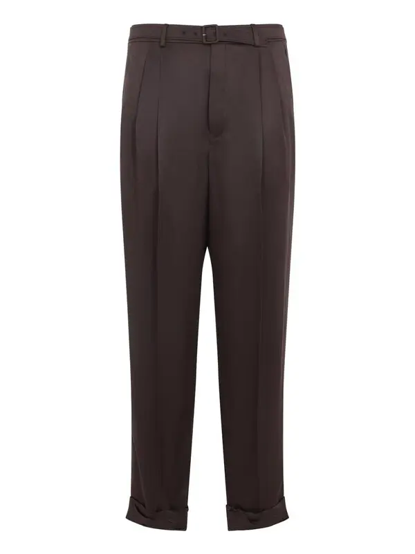 Saint Laurent Silk Pants - Brown