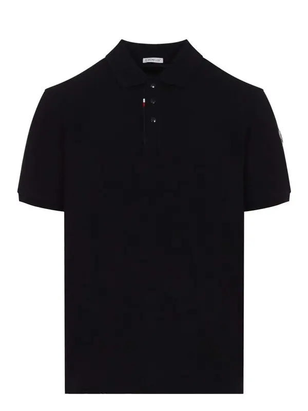Moncler Cotton Polo - Black