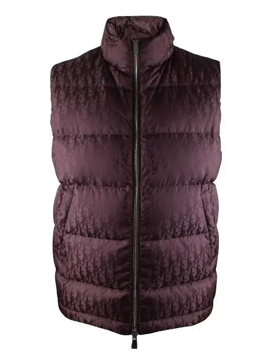 Dior Oblique Down Vest - Brown