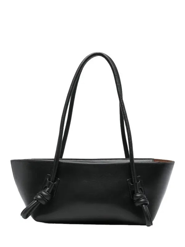 Hereu Calf Leather Shoulder Bag - Black