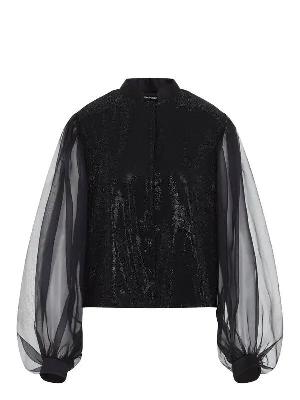Giorgio Armani Embroidered Silk Shirt - Multicolor