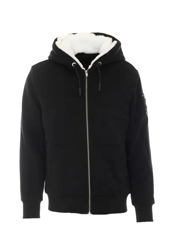 Moose Knuckles Classic Bunny Zip Hoodie - Black