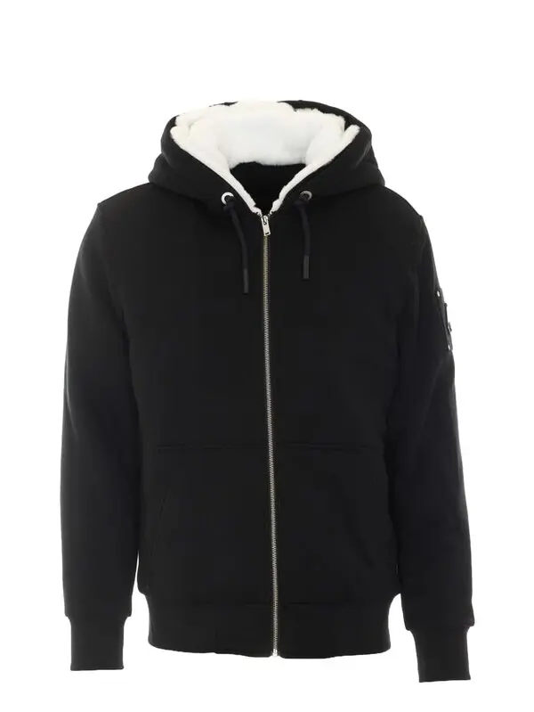 Moose Knuckles Classic Bunny Zip Hoodie - Black