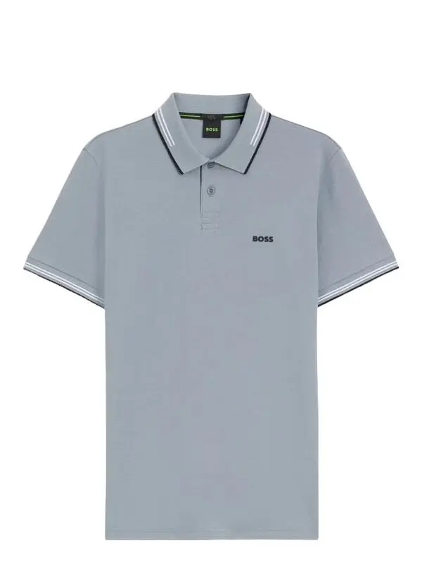 BOSS Grey Polo Shirts - Gray