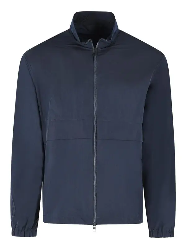 Moncler Rastaban' Midnight Polyamide Foldable Jacket - Blue