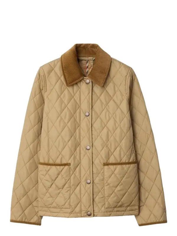 Burberry Neutrals Jackets Puffer Jackets - Cream