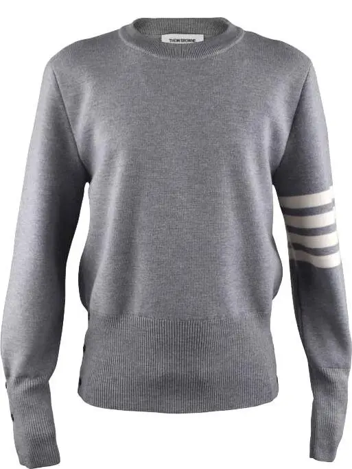 Thom Browne Milano Stitch Pullover - Gray