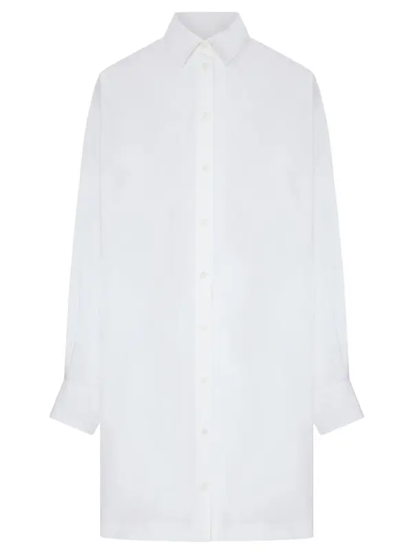 Loewe Cotton Poplin Shirtdress - White