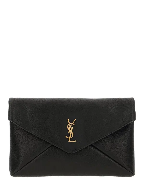 Saint Laurent Leather Clutch - Multicolor