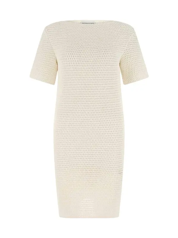 Bottega Veneta Crochet Dress - White