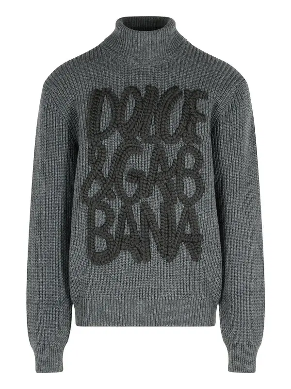 Dolce & Gabbana I Grey Virgin Wool Sweater - Gray