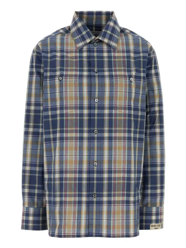 GOLDEN GOOSE Embroidered Cotton Shirt - Multicolor