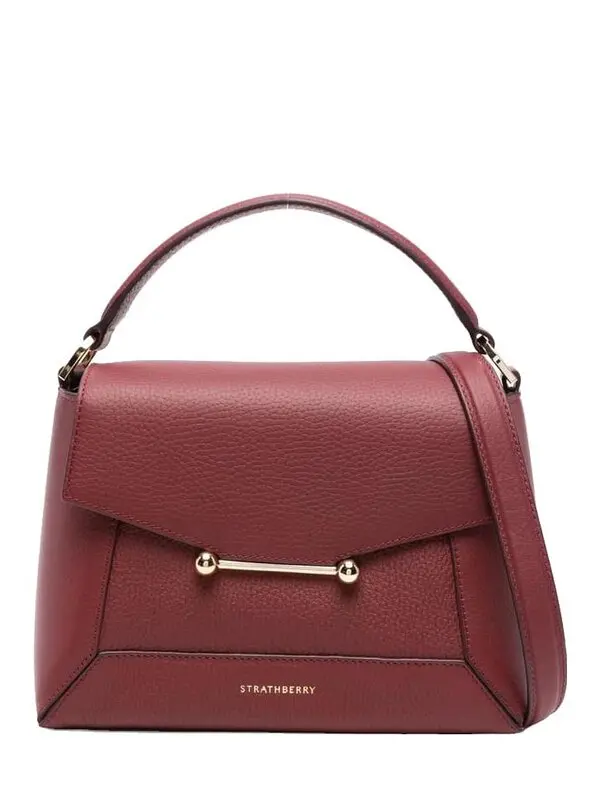 Strathberry Leather Tote Bag - Red
