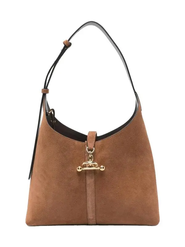 Strathberry Calf Suede Shoulder Bag - Brown