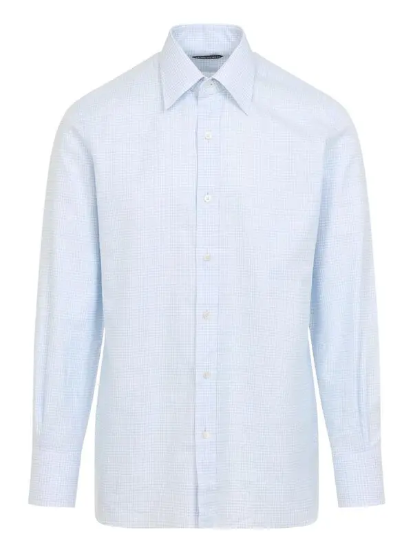 TOM FORD Cotton Shirt - Blue