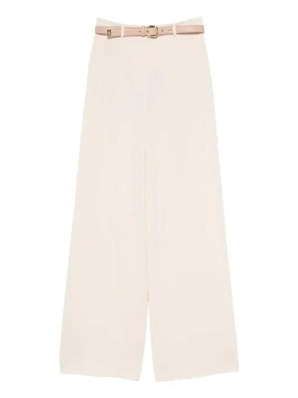 Max Mara Neutrals Trousers Palazzo Pants - Cream