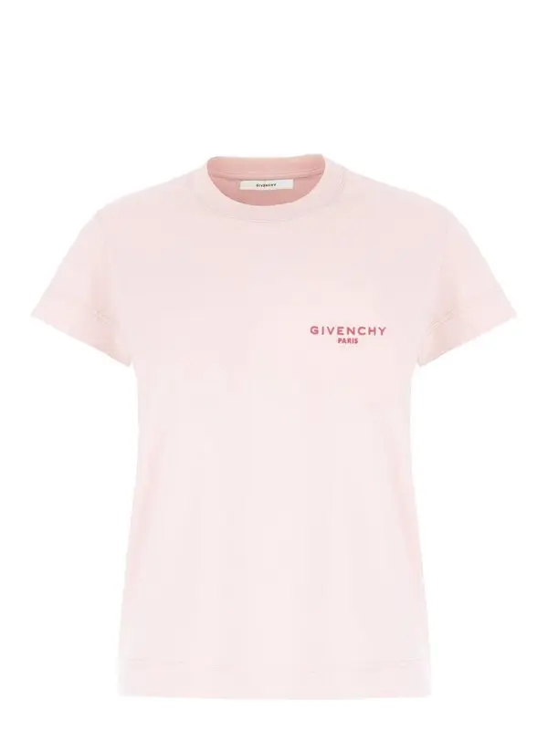 Givenchy Logo Embroidered Crewneck T-shirt - Multicolor