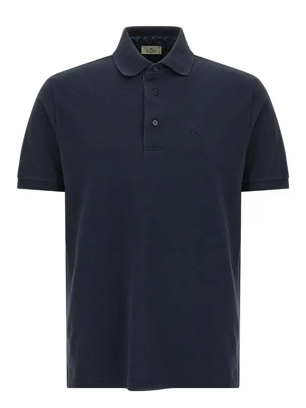 Etro Pegaso' Polo Shirt - Blue