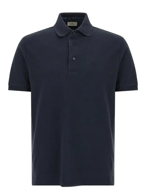 Etro Pegaso' Polo Shirt - Blue