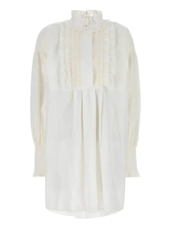 Valentino Garavani Cotton Blend Dress - White