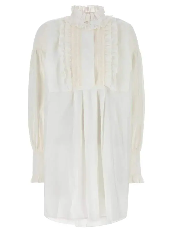 Valentino Garavani Cotton Blend Dress - White