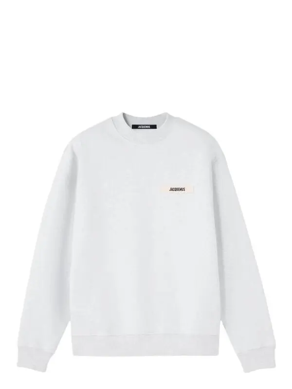 Jacquemus Cotton Jersey Melange Sweatshirt - Gray