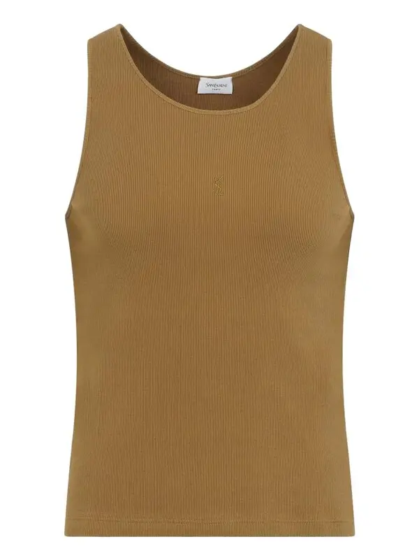Saint Laurent Tank Top - Brown