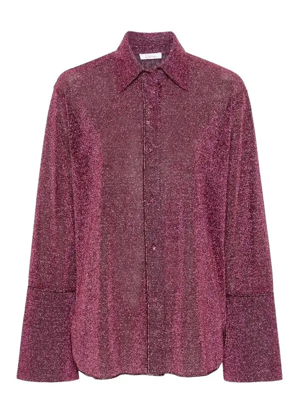 Oseree Lumière Metallic Shirt - Purple