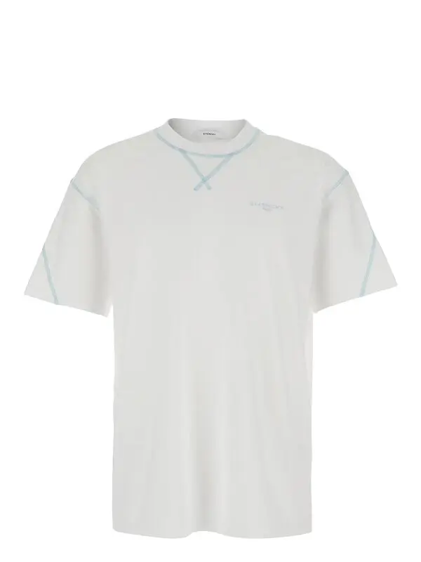 Givenchy T-shirt With Logo On Front In Cotton For - White