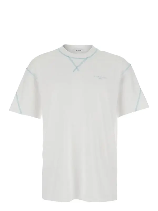 Givenchy T-shirt With Logo On Front In Cotton For - White