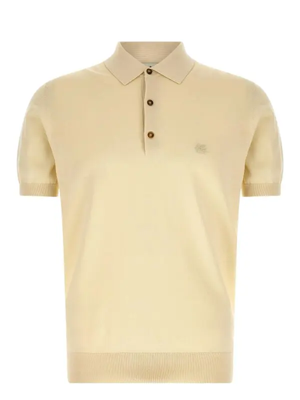 Etro Pegaso' Polo Shirt - Cream