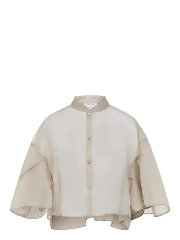 Max Mara Organza Silk Cape - Multicolor