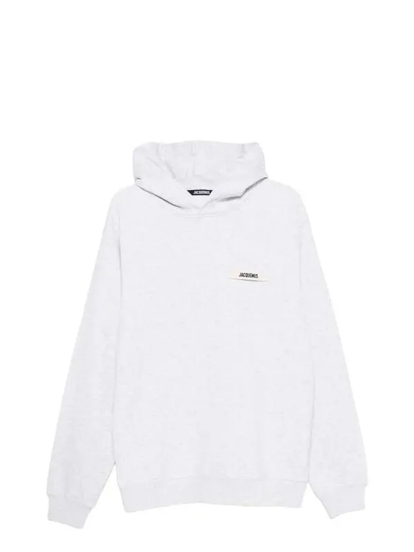 Jacquemus Cotton Fleece Hoodie - Gray
