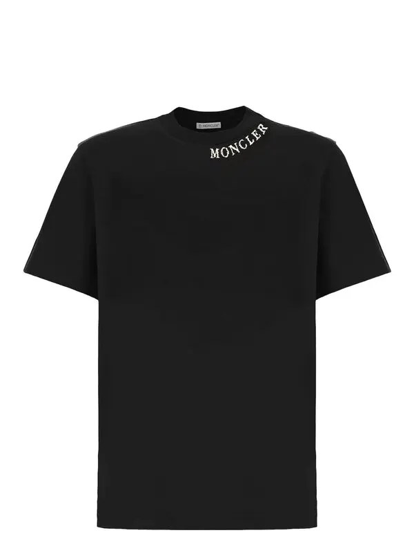 Moncler Embroidered Logo T-shirt - Multicolor