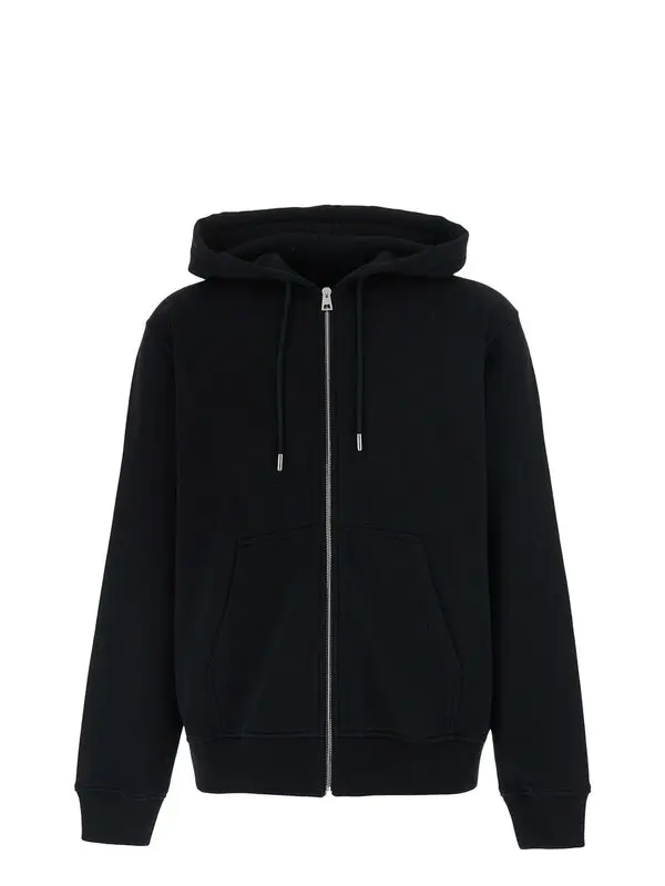 Givenchy Cotton Zip Up Hooded Sweatshirt - Multicolor