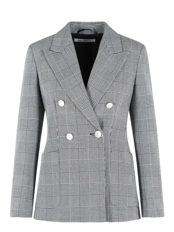 Max Mara Accordo Virgin Wool Blazer - Blue