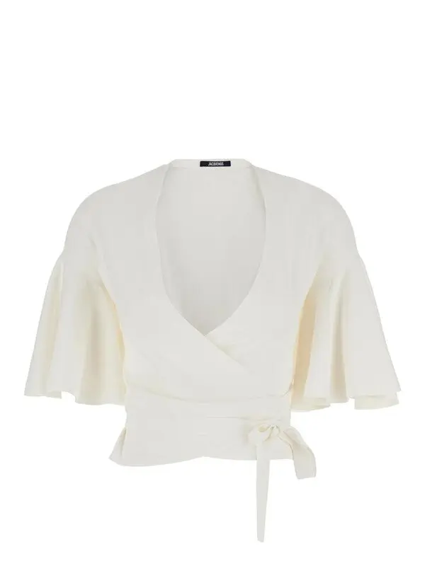 Jacquemus Crossed Neck Tech Fabric Top - Multicolor