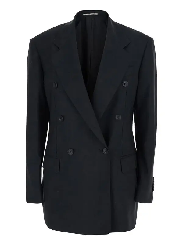 Tagliatore Wool Double-breasted Jacket - Multicolor