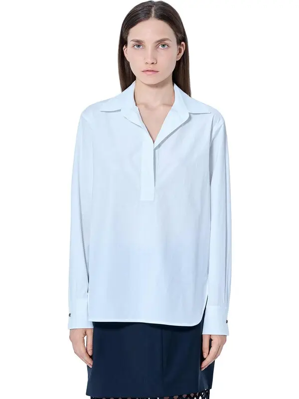 Max Mara Poplin Collar Shirt - White
