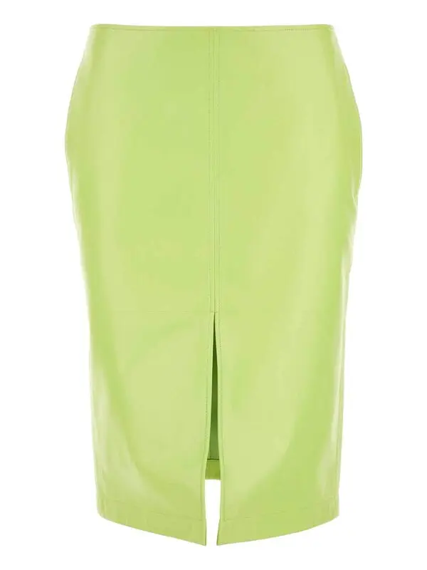 Bottega Veneta Fluo Shearling Skirt - Yellow