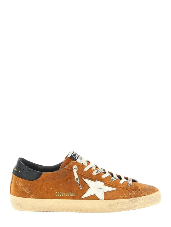 GOLDEN GOOSE Super-star Suede Sneakers - Orange