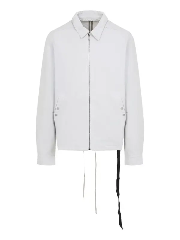 Rick Owens Zip Front Jacket - White
