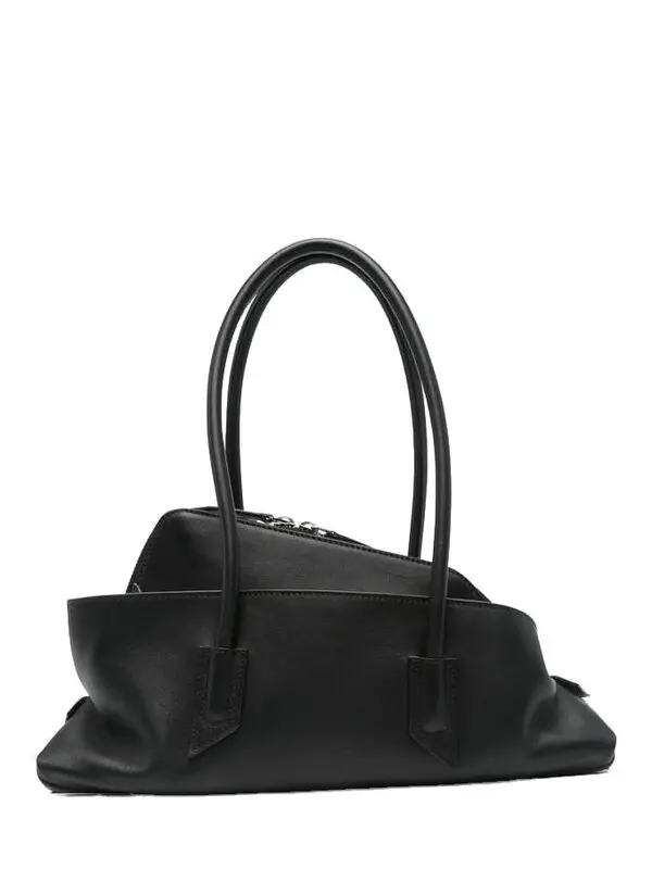 Attico Calf Leather Tote Bag - Black