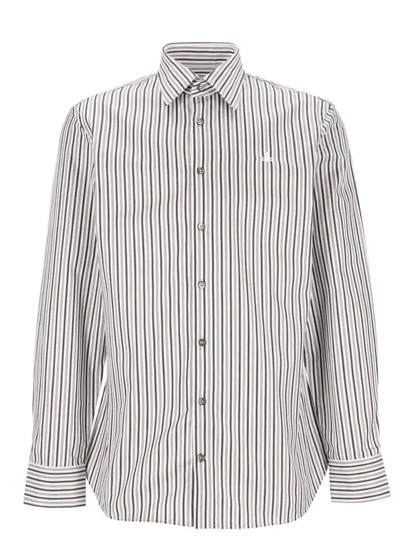 VIVIENNE WESTWOOD Striped Ghost Shirt - Gray
