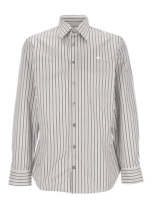 VIVIENNE WESTWOOD Striped Ghost Shirt - Gray