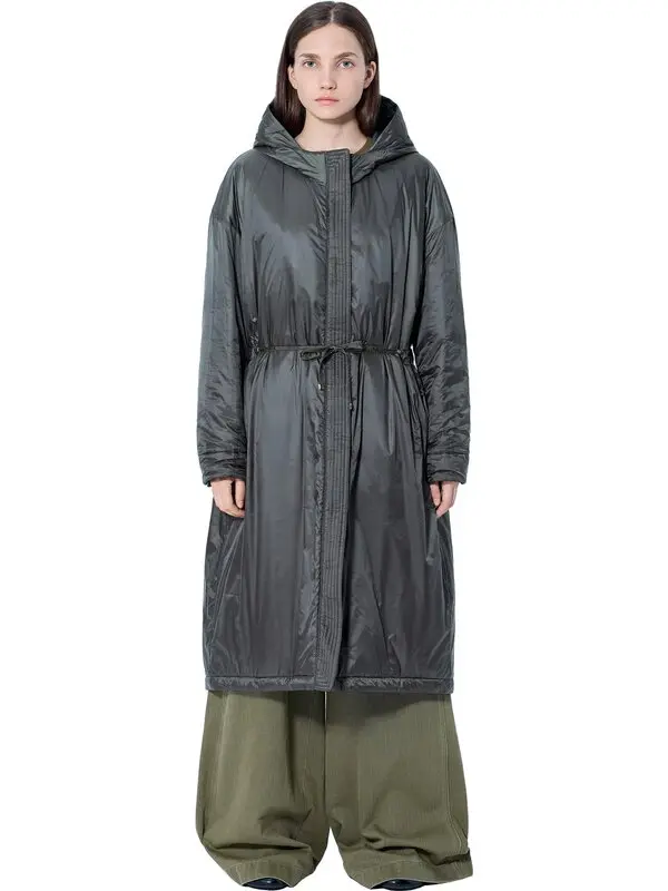 Max Mara Hooded Quilted Coat - Multicolor