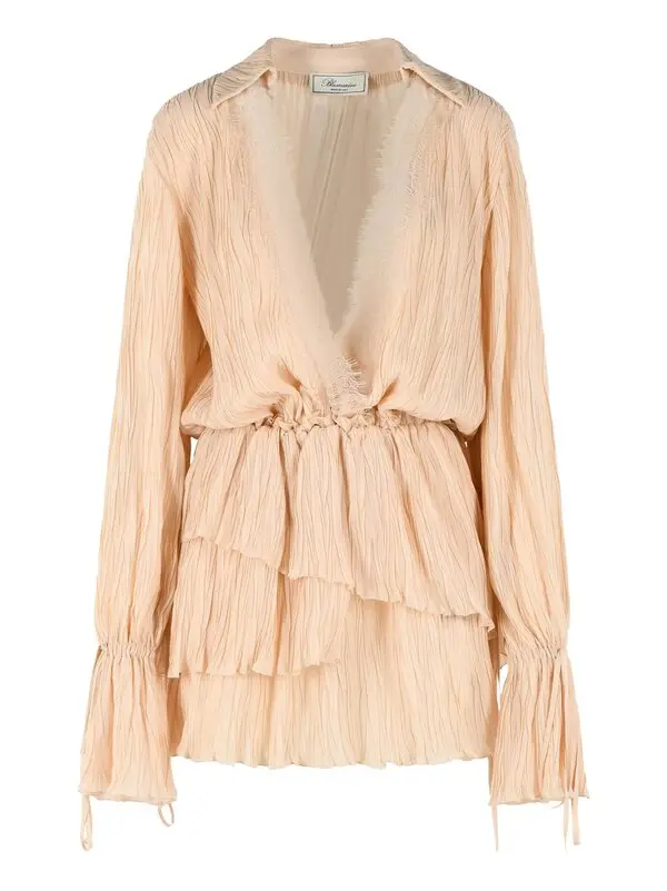 Blumarine Amberlight Viscose Dress - Cream