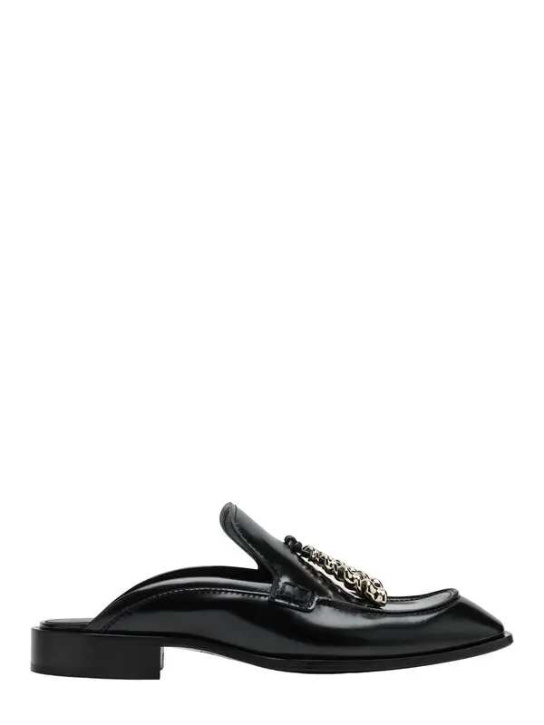 Loewe Edge Mule Loafers - Black