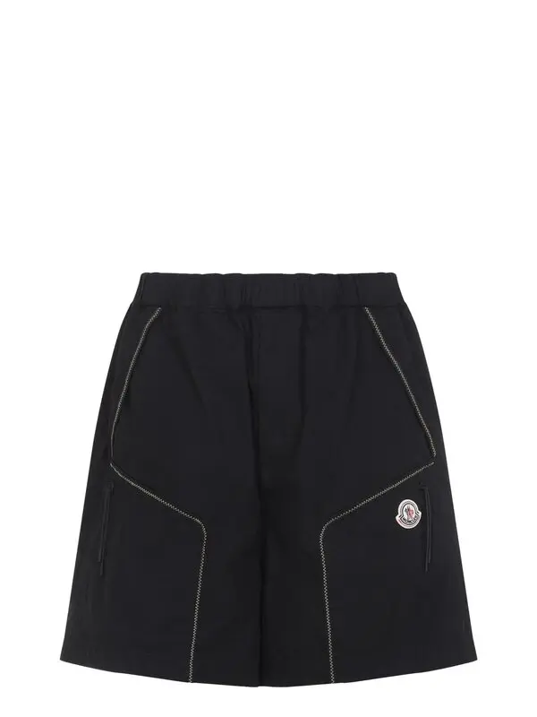 Moncler Cotton Bermuda - Black
